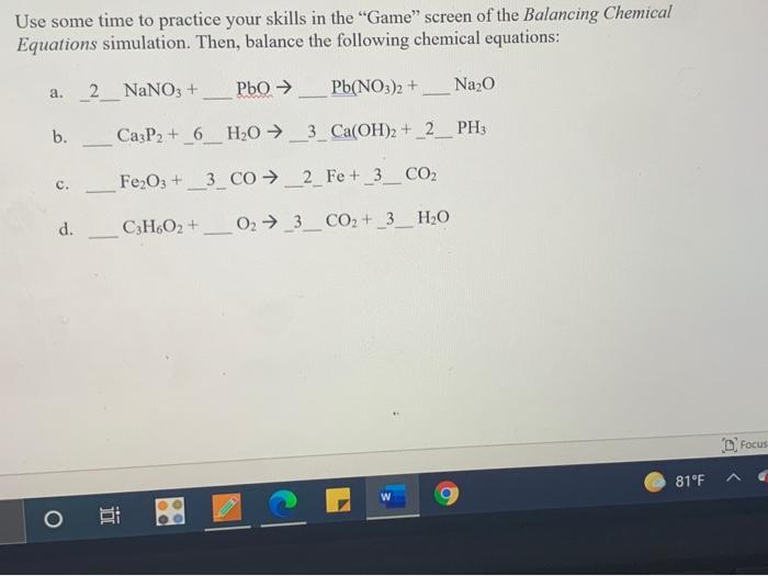 Solved Use some time to practice your skills in the “Game" | Chegg.com