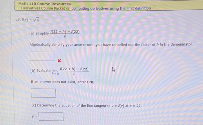 Solved Derivatives Course Packet on computing derivatives | Chegg.com