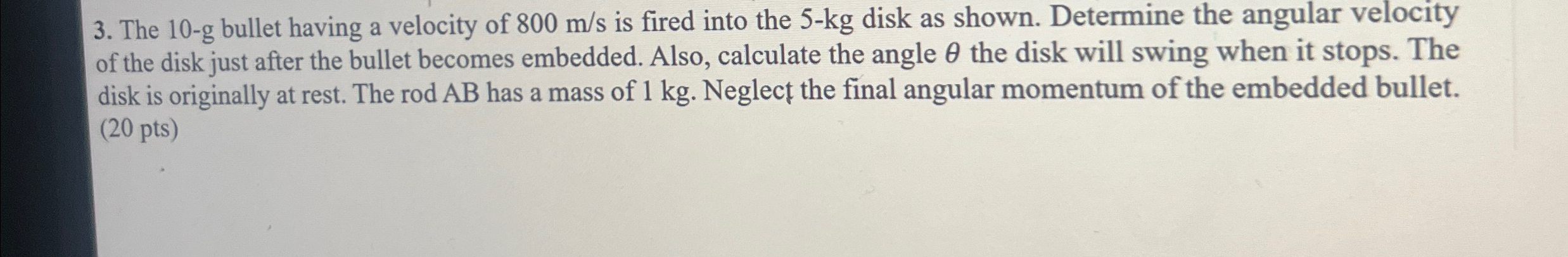 Solved The 10g ﻿bullet having a velocity of 800ms ﻿is fired | Chegg.com