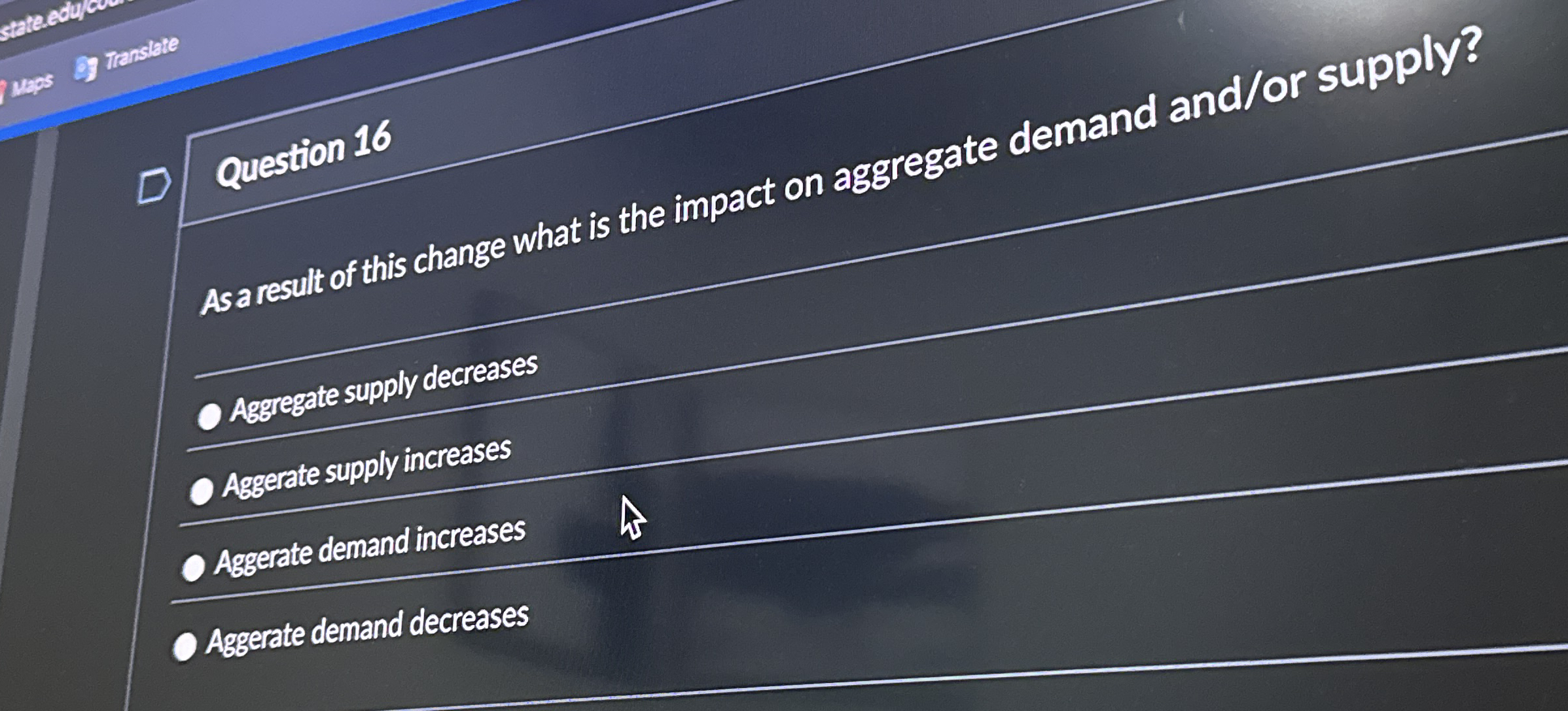 Solved Question 16As a result of this change what is the | Chegg.com