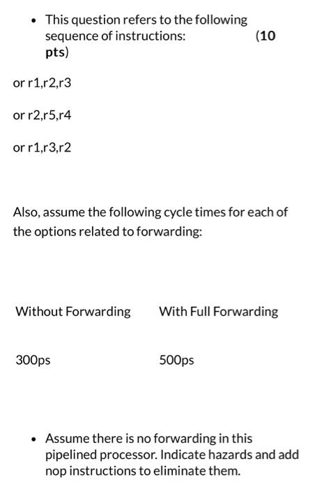 Solved - This question refers to the following sequence of | Chegg.com