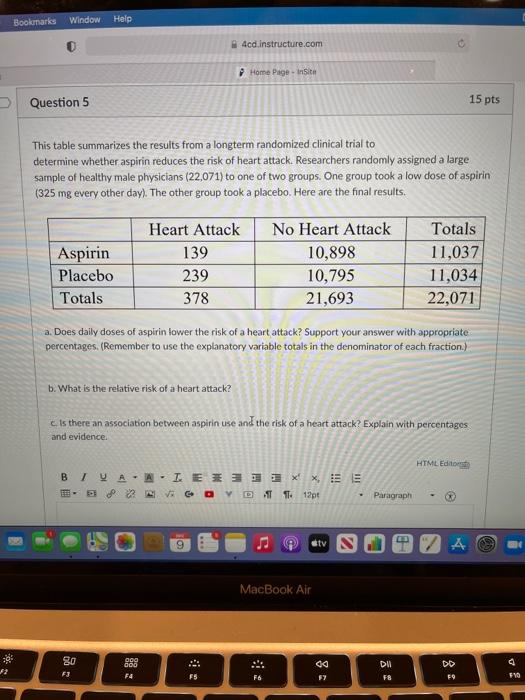 Solved Bookmarks Window Help Acd instructure.com Home Page - | Chegg.com