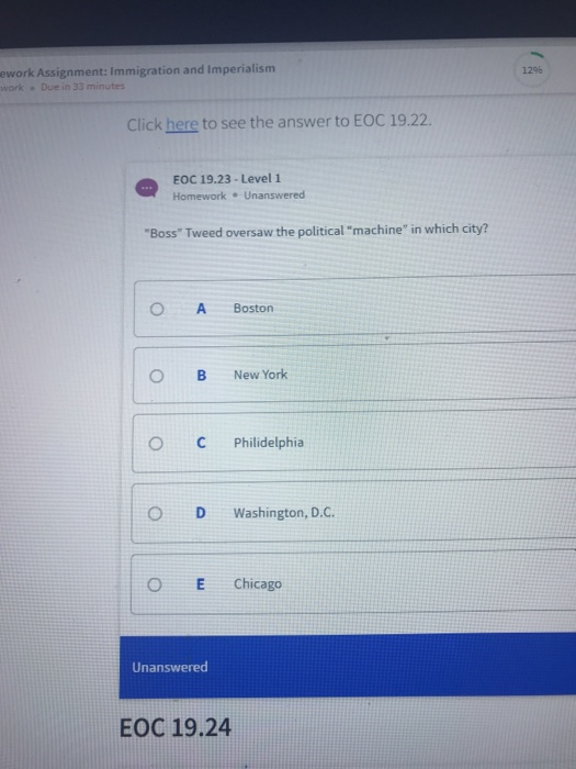 Solved ework Assignment: Immigration and Imperialism work - | Chegg.com