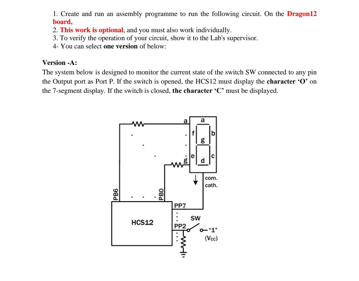 Solved 1. Create and run an assembly programme to run the | Chegg.com