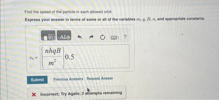 Solved Consider a particle of mass m, charge q, and constant | Chegg.com