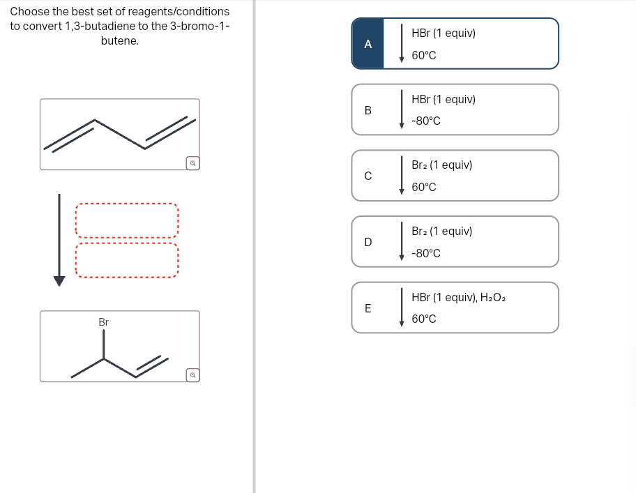 Solved Choose the best set of reagents/conditionsto convert | Chegg.com
