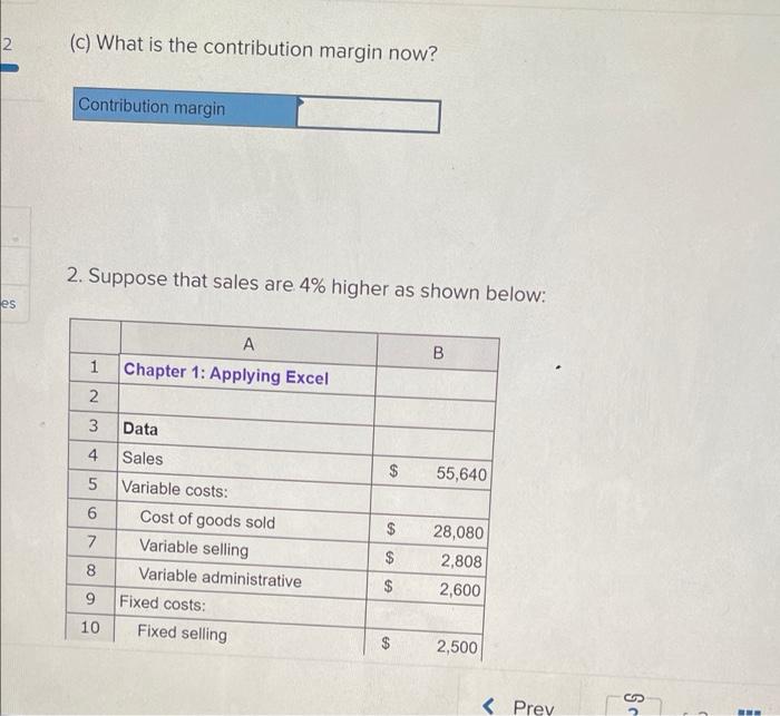 Solved Chapter 1: Applying Excel: Exercise (Algo) (Part 2 of | Chegg.com