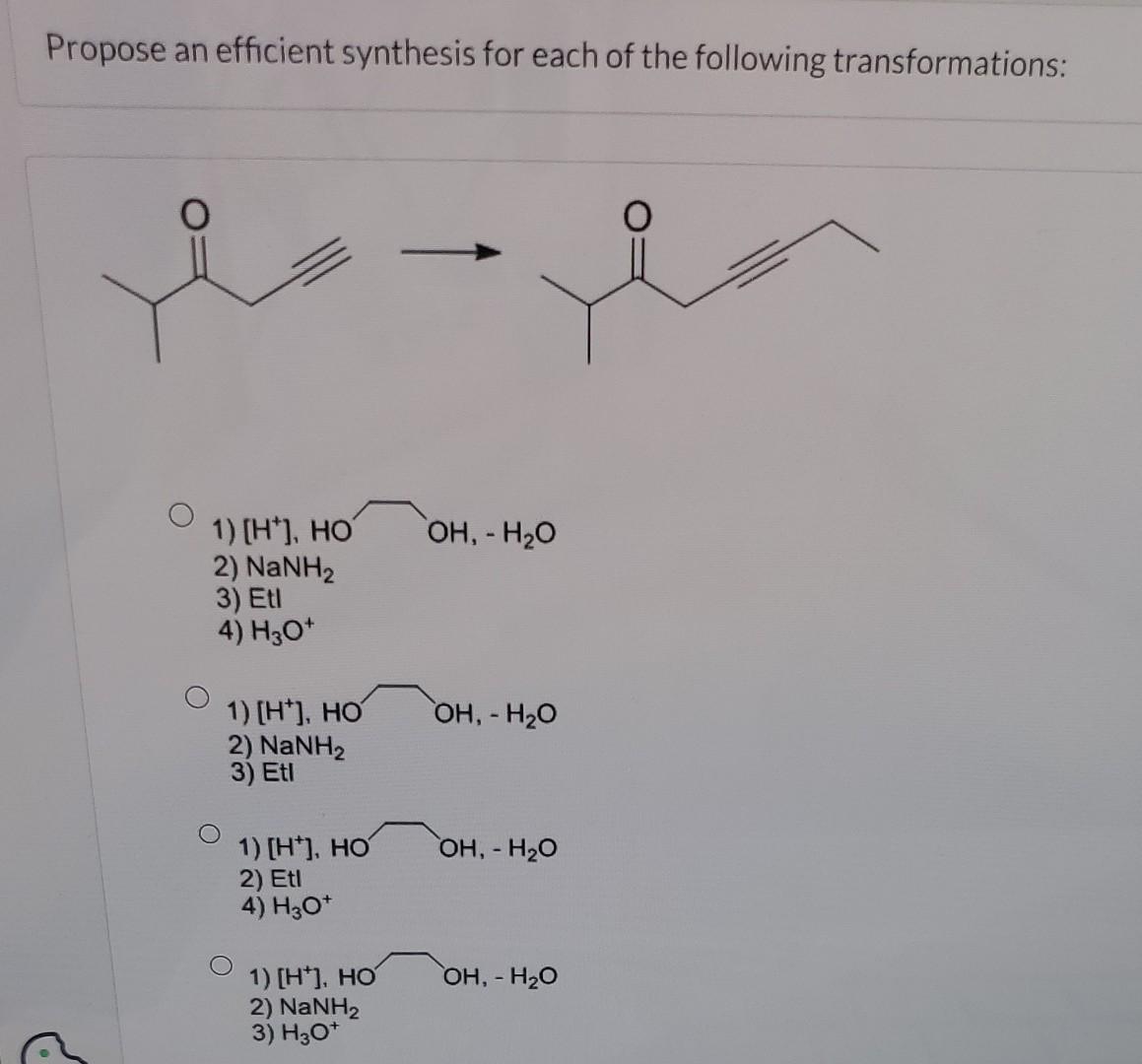 Solved Propose an efficient synthesis for each of the | Chegg.com