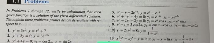 Solved 5. y′=y+2e−x:y=ex−e−x 6. | Chegg.com