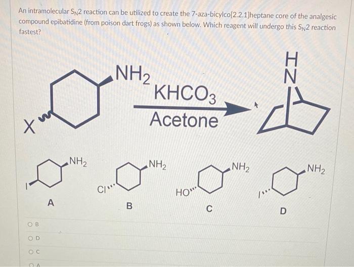 Solved An intramolecular SN2 reaction can be utilized to | Chegg.com