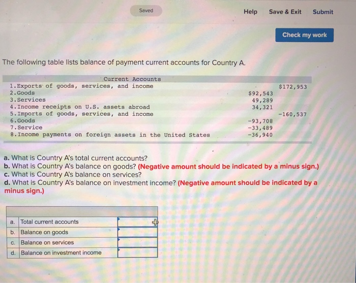 Solved Saved Help Save & Exit Submit Check my work The | Chegg.com