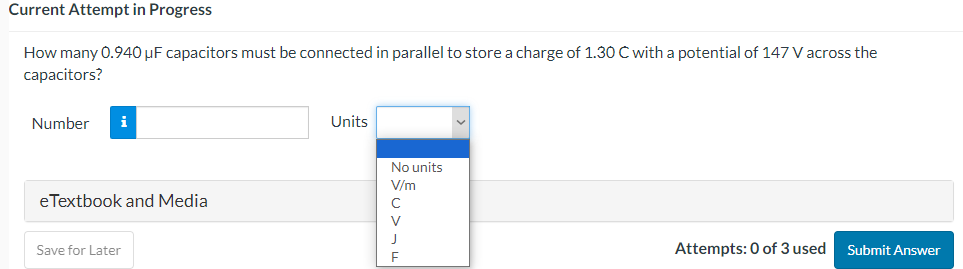 Solved Current Attempt in ProgressHow many 0.940μF | Chegg.com