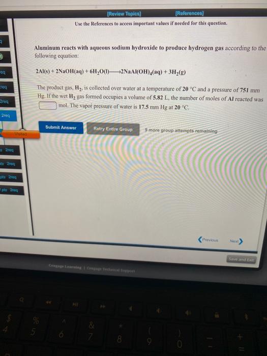Solved [Review Toples) [References) Use the References to | Chegg.com