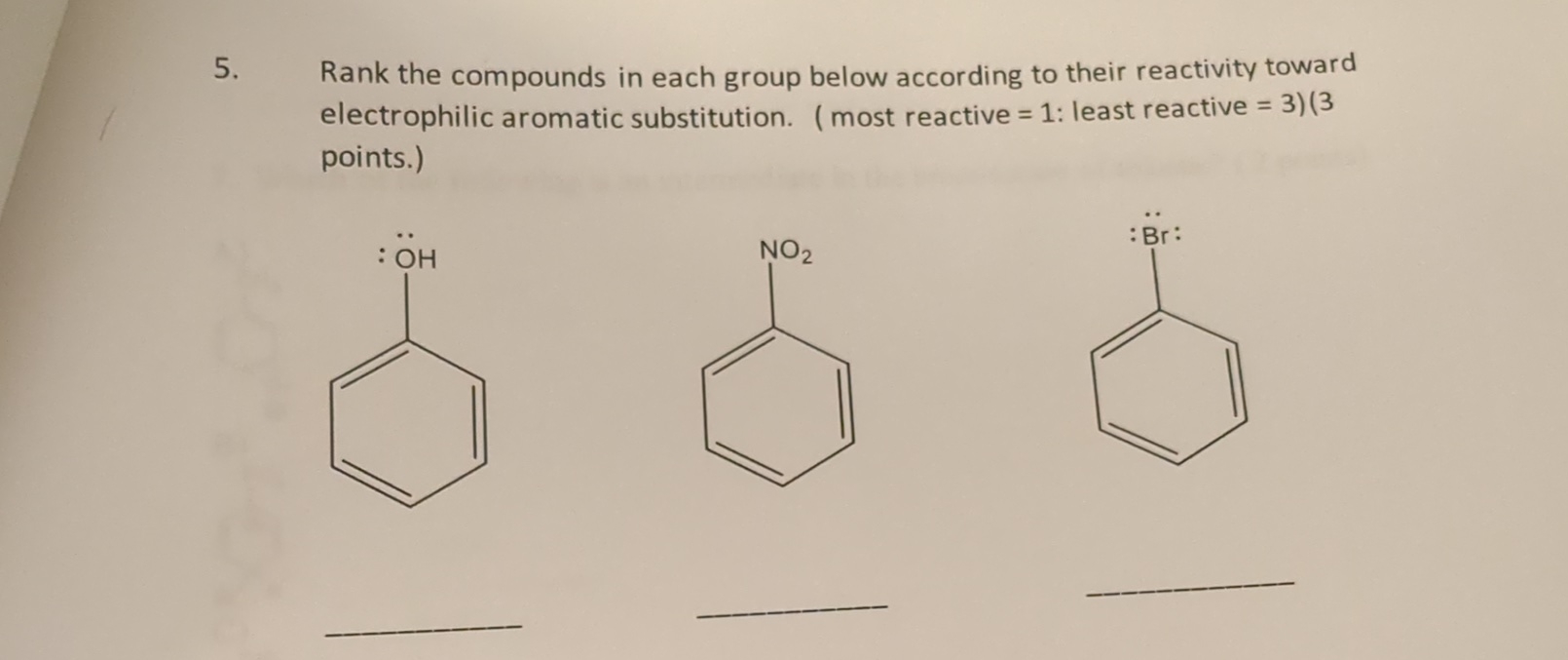Rank the compounds in each group below according to | Chegg.com