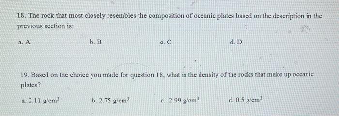 [Solved]: 18. The rock that most closely resembles the co