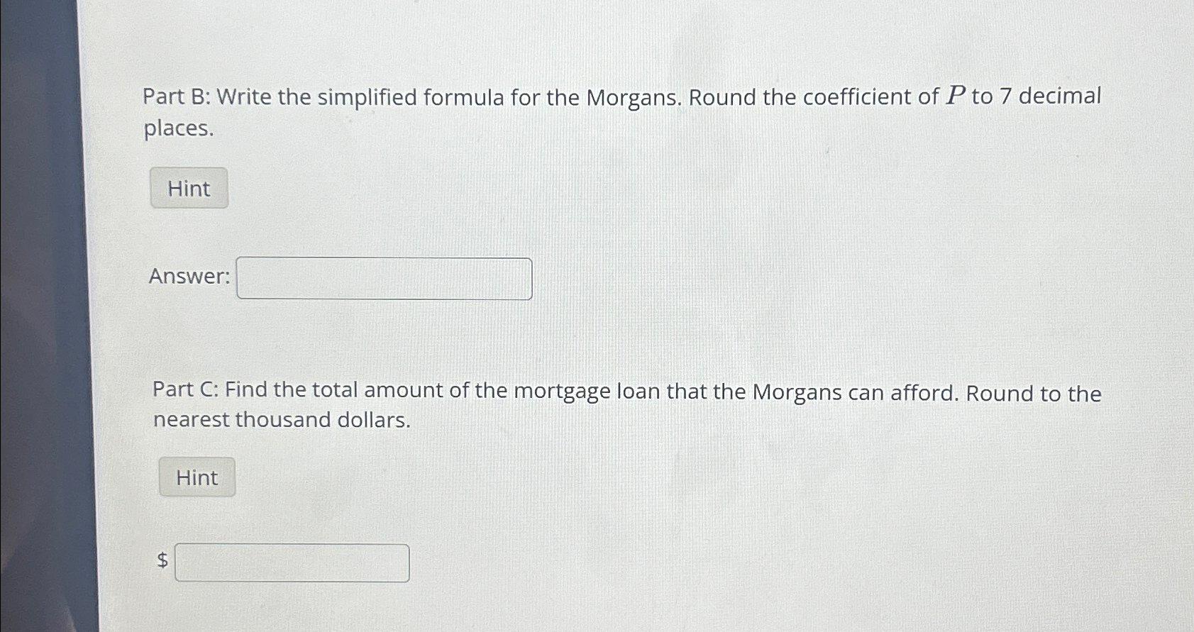 Solved Part B: Write the simplified formula for the Morgans. | Chegg.com