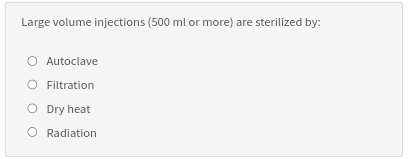 Solved Large volume injections (500 ml or more) are | Chegg.com