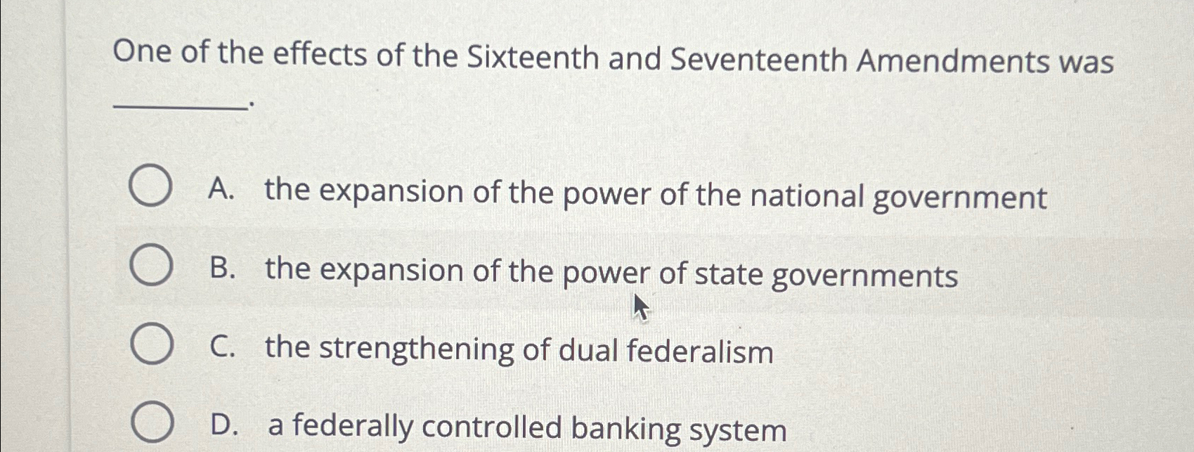 Solved One of the effects of the Sixteenth and Seventeenth | Chegg.com