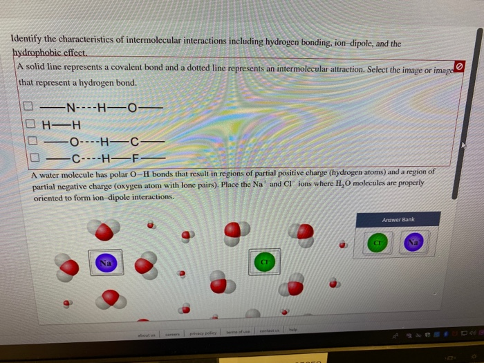 Solved Identify the characteristics of intermolecular | Chegg.com
