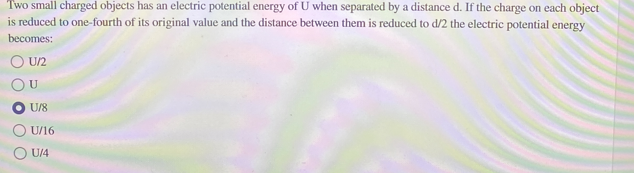 Solved Two small charged objects has an electric potential | Chegg.com
