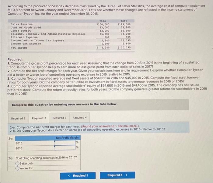 Solved According to the producer price index database | Chegg.com