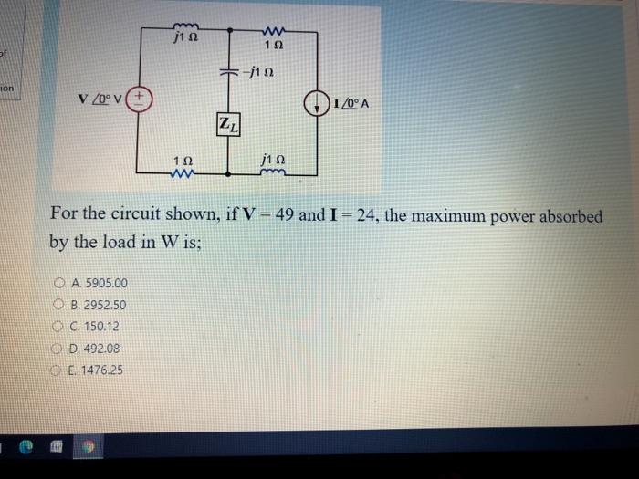 Solved M j1 Ω w 192 of -j1 Ω Ton V 70°C I/0A ZL 1 Ω ww j1 Ω | Chegg.com