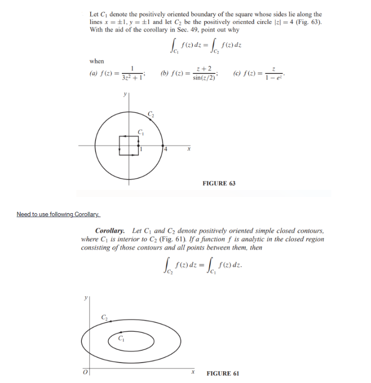 Solved Let C1 ﻿denote the positively oriented boundary of | Chegg.com