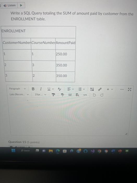 Solved The options when you want to delete a tuple in a | Chegg.com