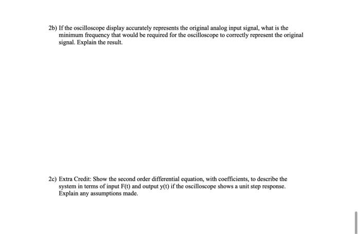 Solved 2) The output step response of a second order | Chegg.com