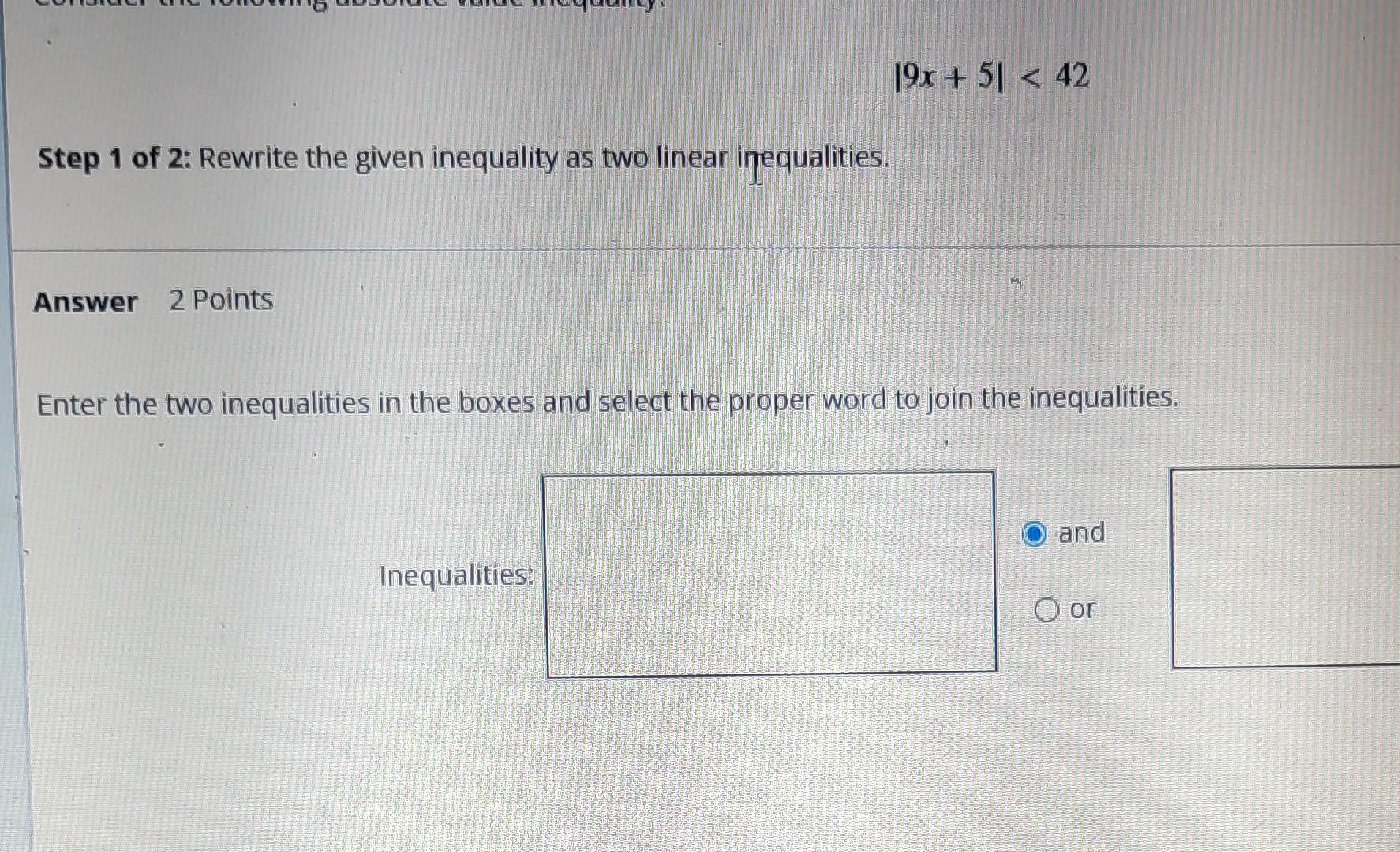 Solved ∣9x+5∣