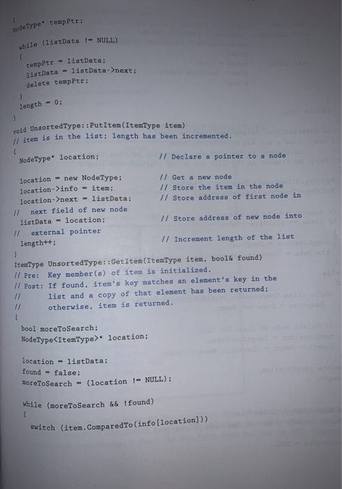 Solved 7. The specifications for the sorted list ADT state | Chegg.com