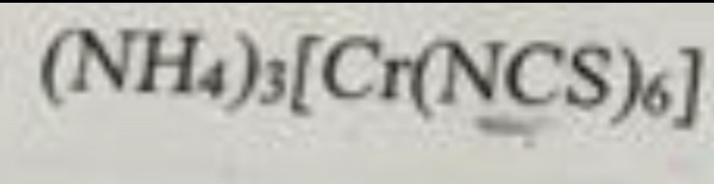 Solved write down the name of following comples: | Chegg.com