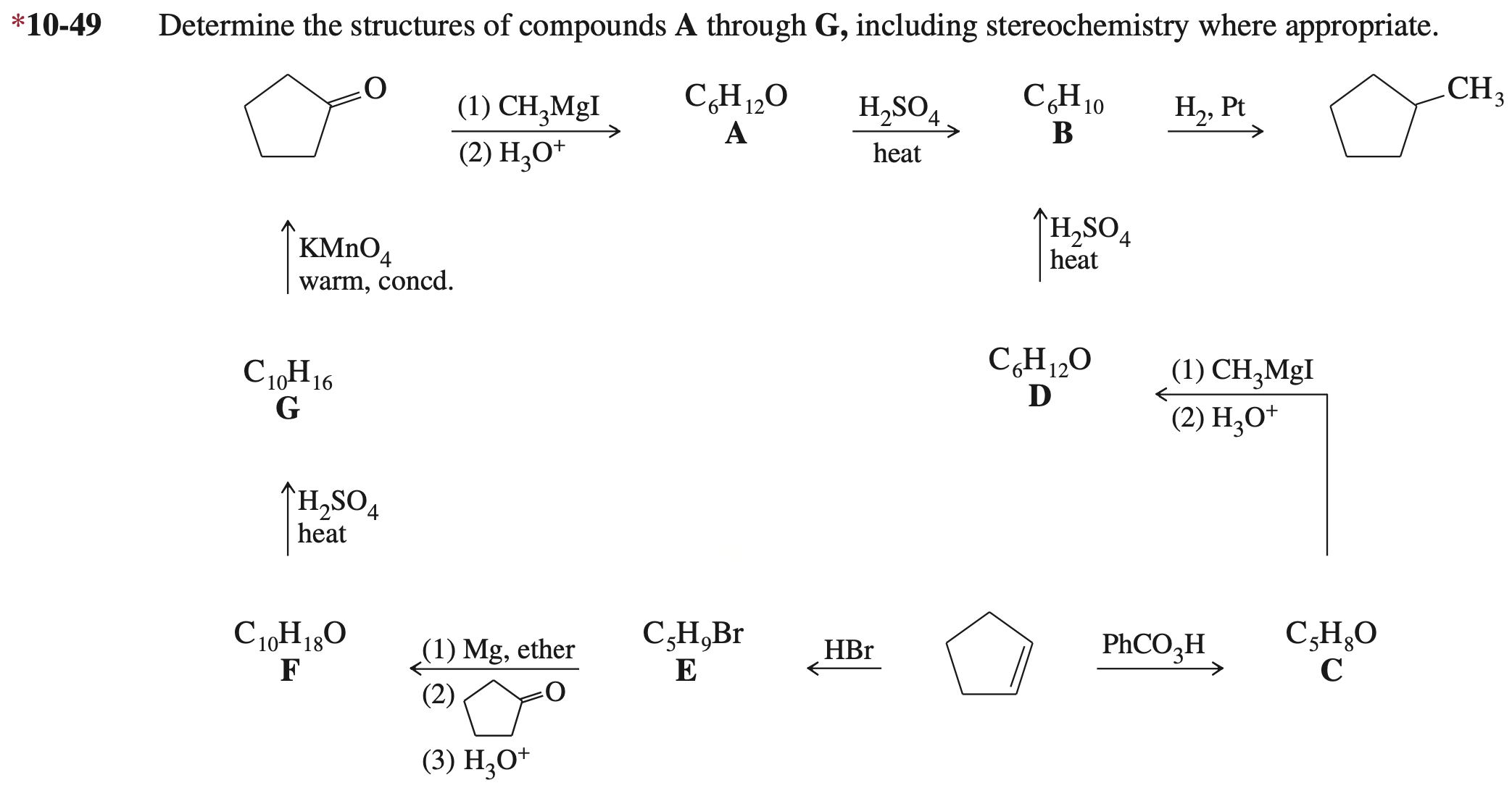 10 49 ﻿determine The Structures Of Compounds A