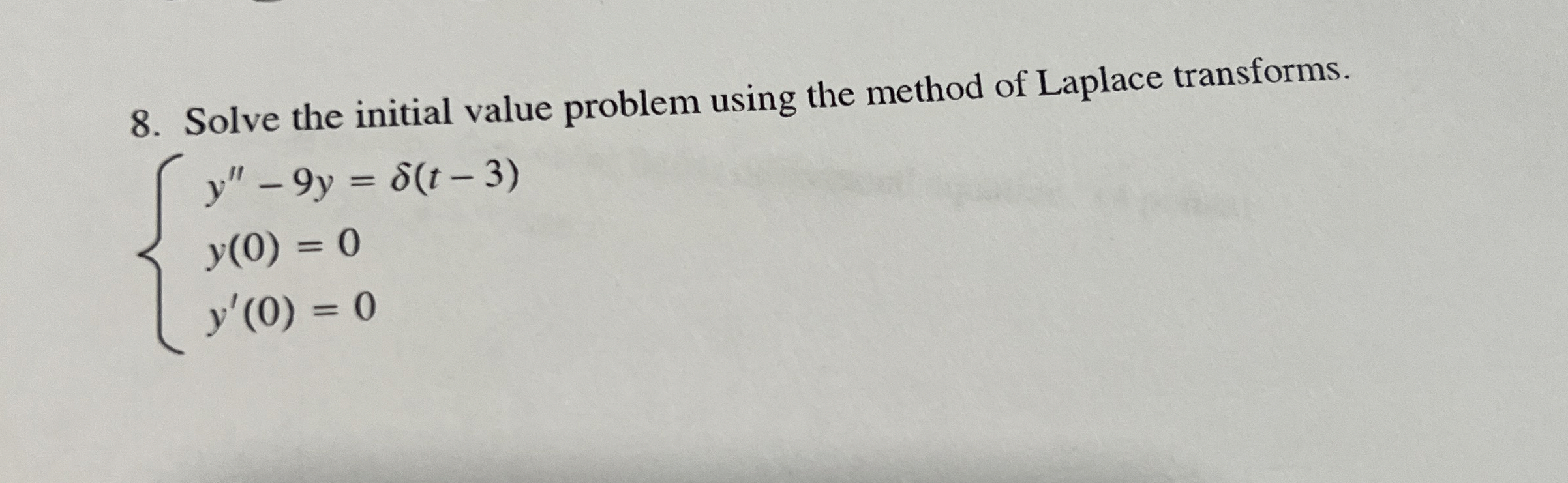 Solved Solve the initial value problem using the method of | Chegg.com