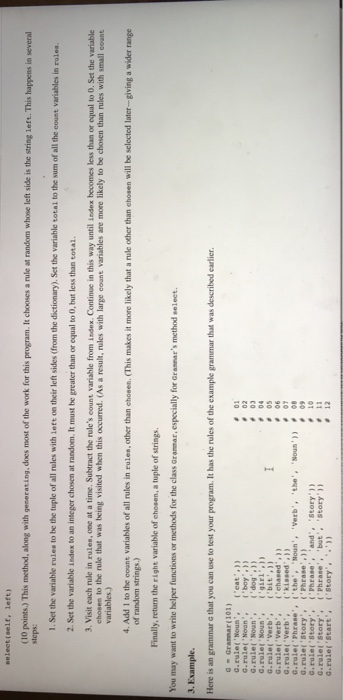 A grammar is a set of rules for generating strings. | Chegg.com