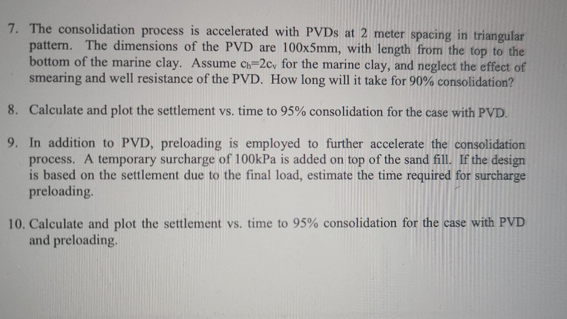 Solved A land reclamation project is proposed at seashore of | Chegg.com