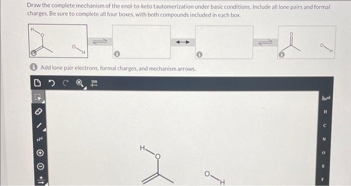 Add the lone pair electrons, formal charges, and | Chegg.com