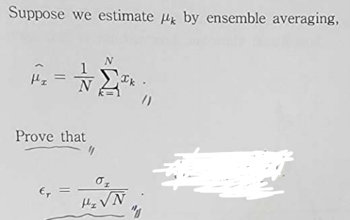 Solved Suppose we estimate μk ﻿by ensemble | Chegg.com