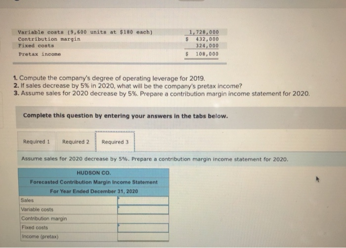 Solved Exercise 18-25 Degree of operating leverage LO A2 | Chegg.com