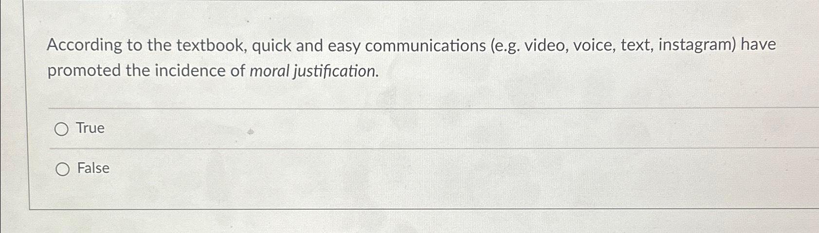 Solved According to the textbook, quick and easy | Chegg.com