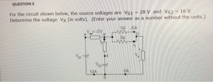 Solved QUESTIONS For the circuit shown below, the source | Chegg.com