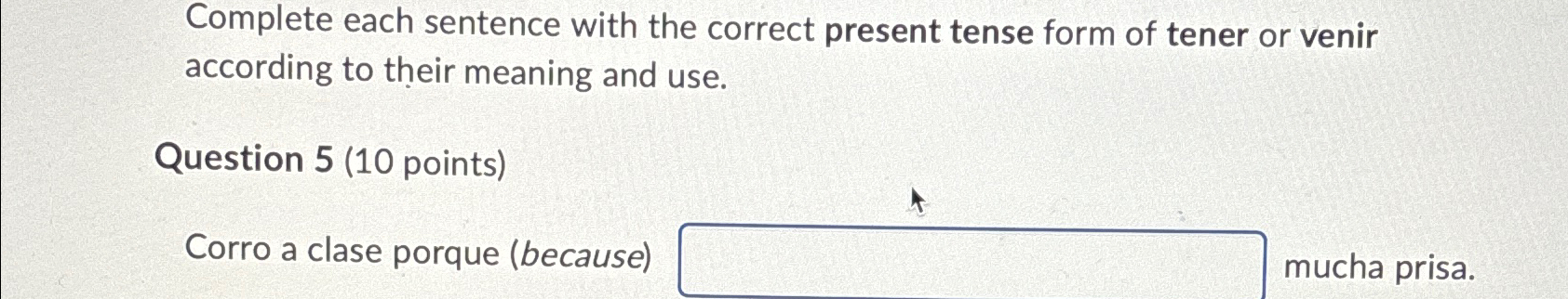 Solved Complete each sentence with the correct present tense | Chegg.com