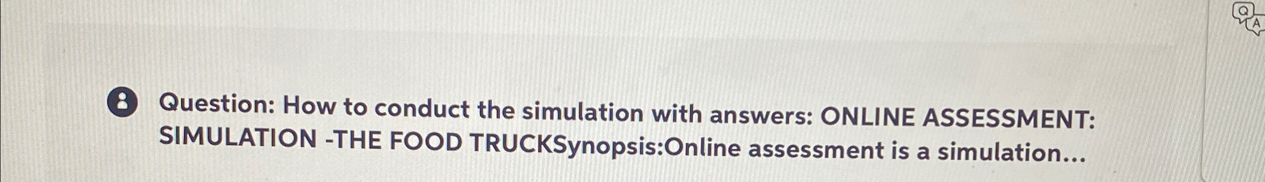 Solved 8 ﻿Question: How to conduct the simulation with | Chegg.com