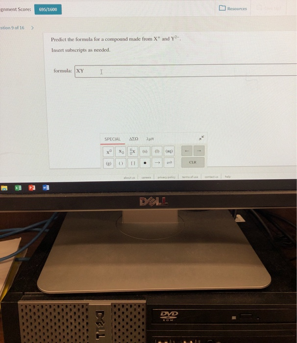 Solved Write the formula for an ionic compound formed from | Chegg.com