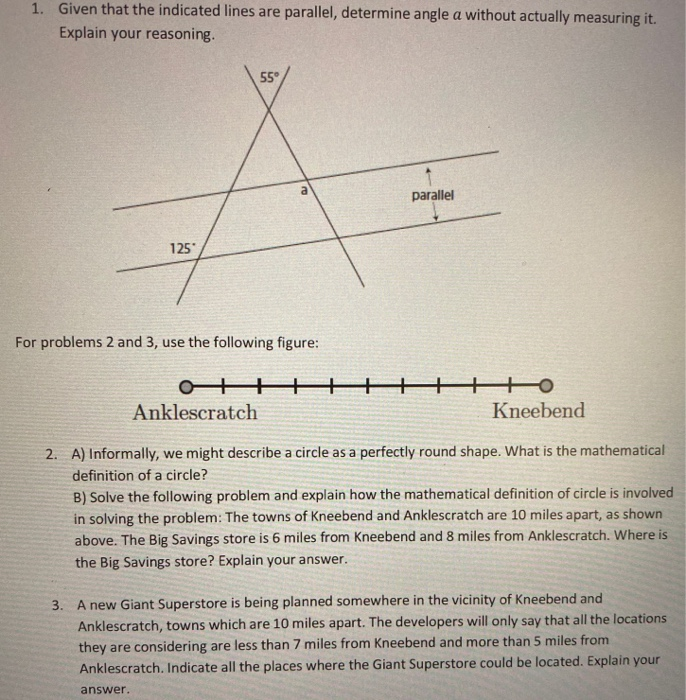 Solved 1. Given that the indicated lines are parallel, | Chegg.com