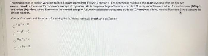 Solved Multiple Regression Excel Output Problem.) Regression | Chegg.com