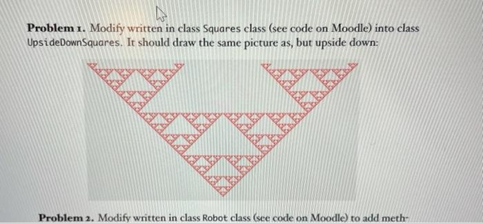 Solved Using the Squares,java class, modify it to print this | Chegg.com