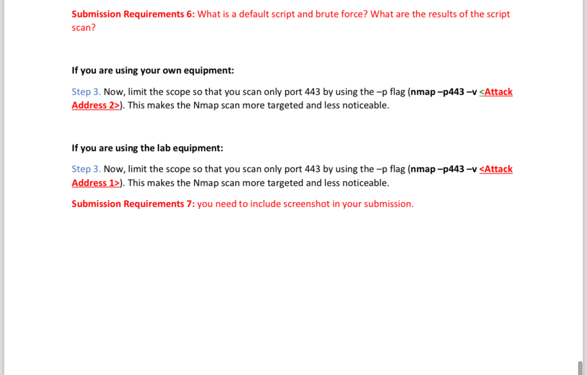 Solved Lab3: NmapLab Objectives: Upon completion of this | Chegg.com