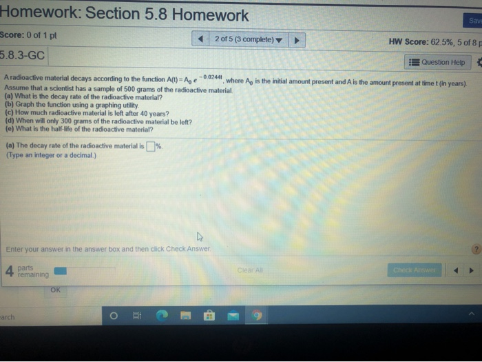 Solved Homework Section 5 8 Homework Sav Score 0 Of 1 Pt 2