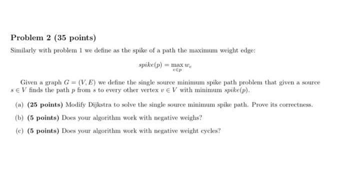 Solved Problem 2 (35 points) Similarly with problem 1 we | Chegg.com